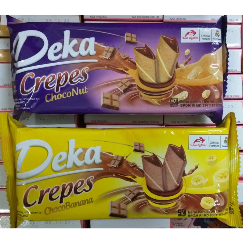 Jual KZ - dua kelinci Deka crepes choconut & chocobanana 100g | Shopee ...