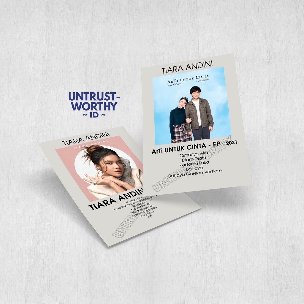 Jual Poster Tiara Andini Album dan EP Ukuran A5 (2pcs) | Shopee Indonesia