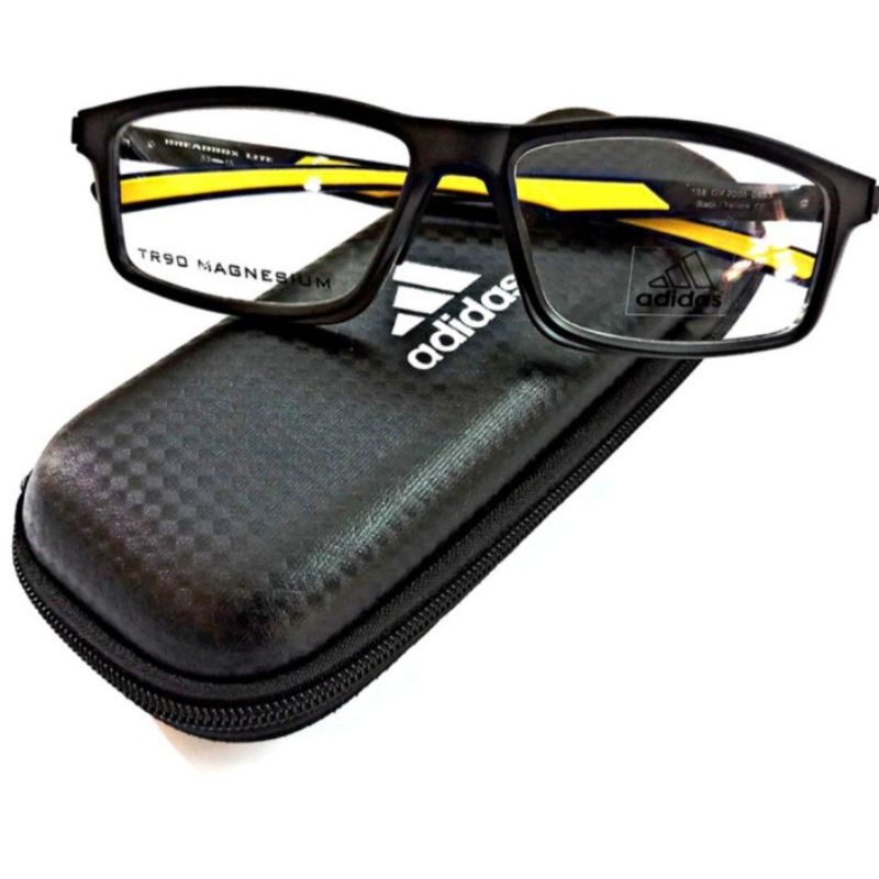 Jual Kacamata Frame Minus Pria Sporty Adidas Breadbox Lite 0553-15 BLK ...