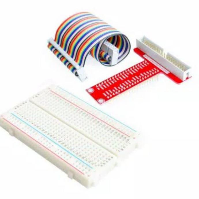 Jual Raspberry Kit Gpio 40 Pin Tcobbler Breadboard Projectboard Artec01 ...