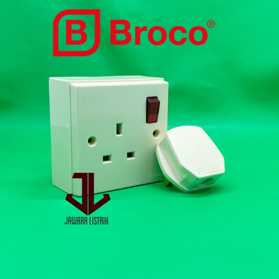 Jual STOP KONTAK AC BROCO NEW GEE KOMPLIT SET | Shopee Indonesia