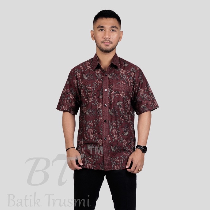 Jual BATIK TRUSMI Kemeja Batik Pria Balian Encim BNG | Shopee Indonesia