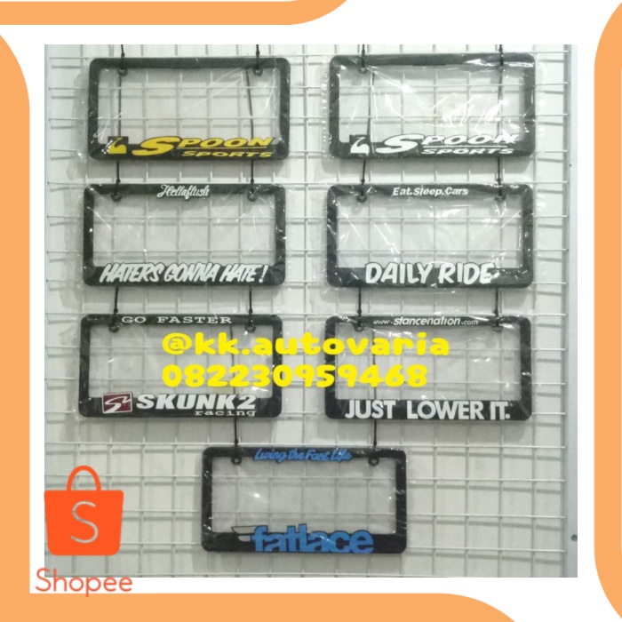 Jual Jual perkakas Frame plat nomor kecil / frame plat nomor JDM USDM ...