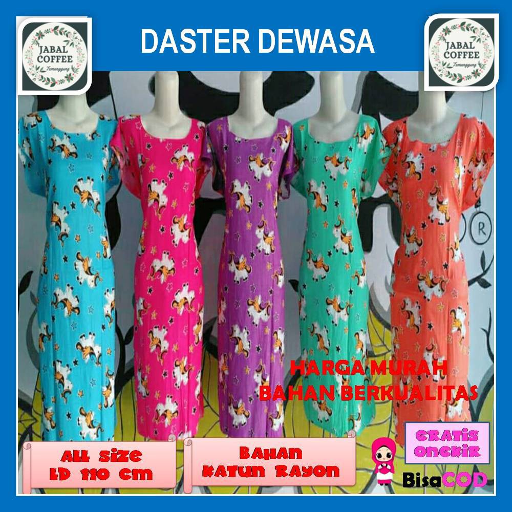Jual Daster Midi Motif Karakter / Daster Midi Murah Kekinian / Daster ...
