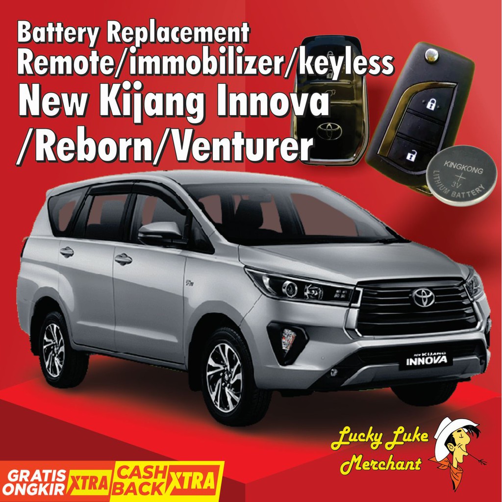 Jual baterai remote kunci mobil Toyota New Innova Zenix Reborn Q ...