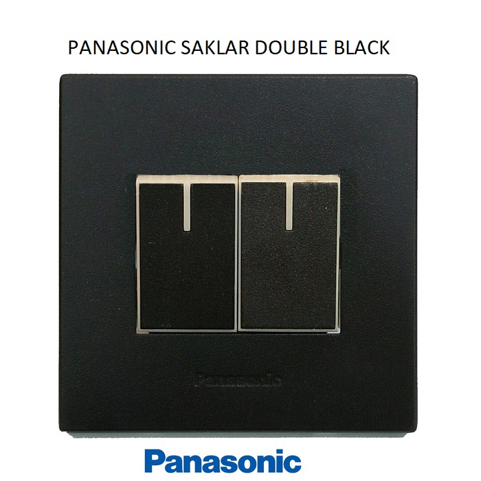 Jual Panasonic Saklar Seri 2G Hitam WESJ78029 + WESJ5931 Style Matte ...