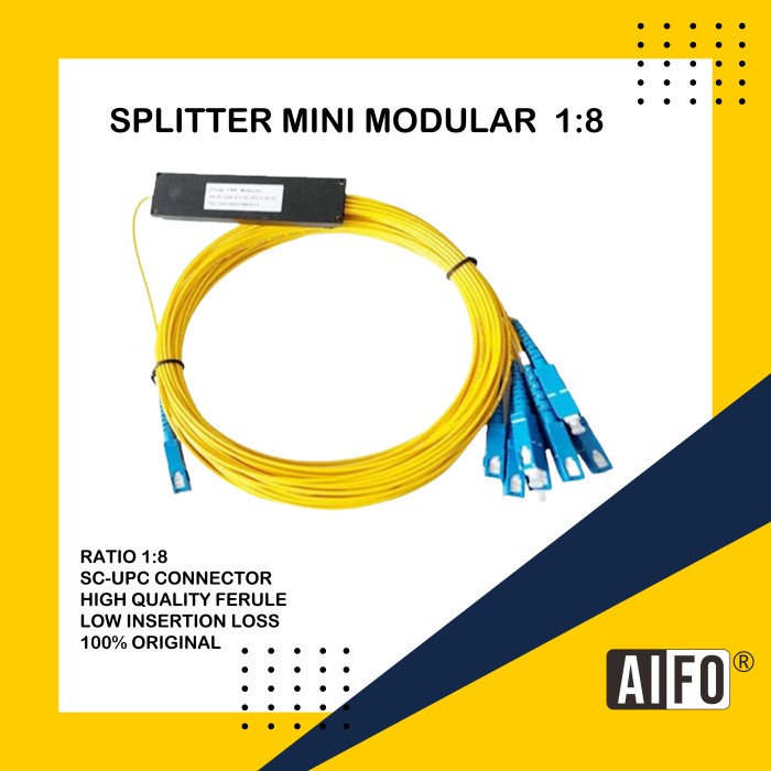 Jual Pasif Splitter / Passive Splitter modular mini 1:8 AIFO Original ... Jual Pasif Splitter / Passive Splitter modular mini 1:8 AIFO Original ...