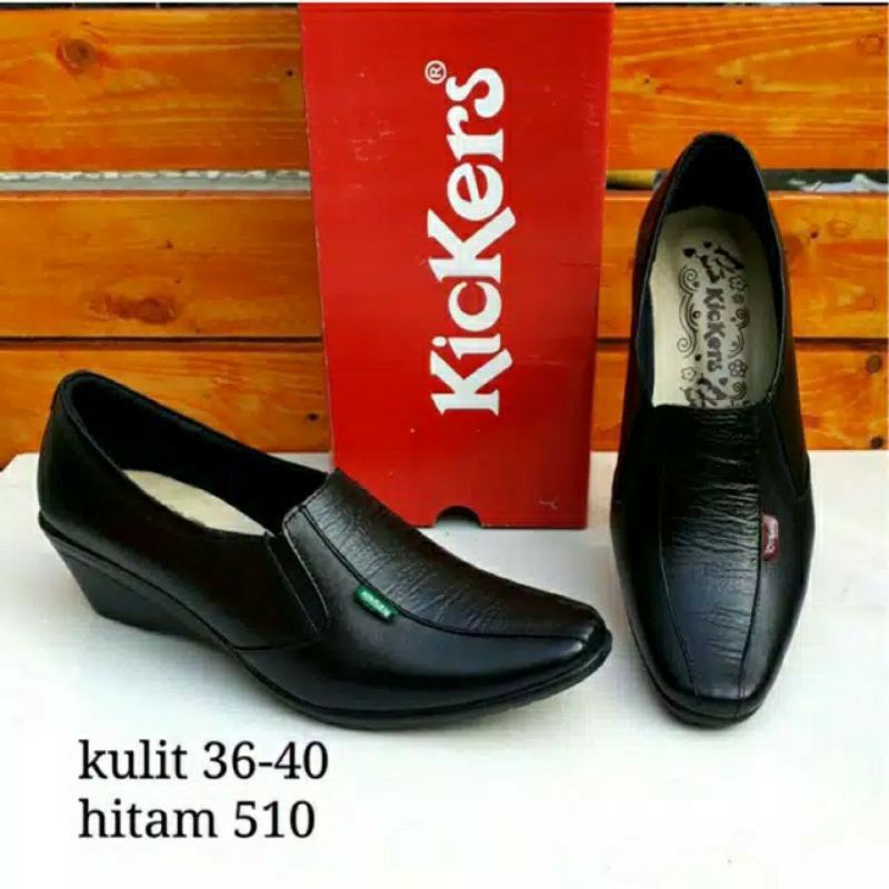 Jual Kickers - sepatu wanita formal pantofel kantor kulit sapi warna ...