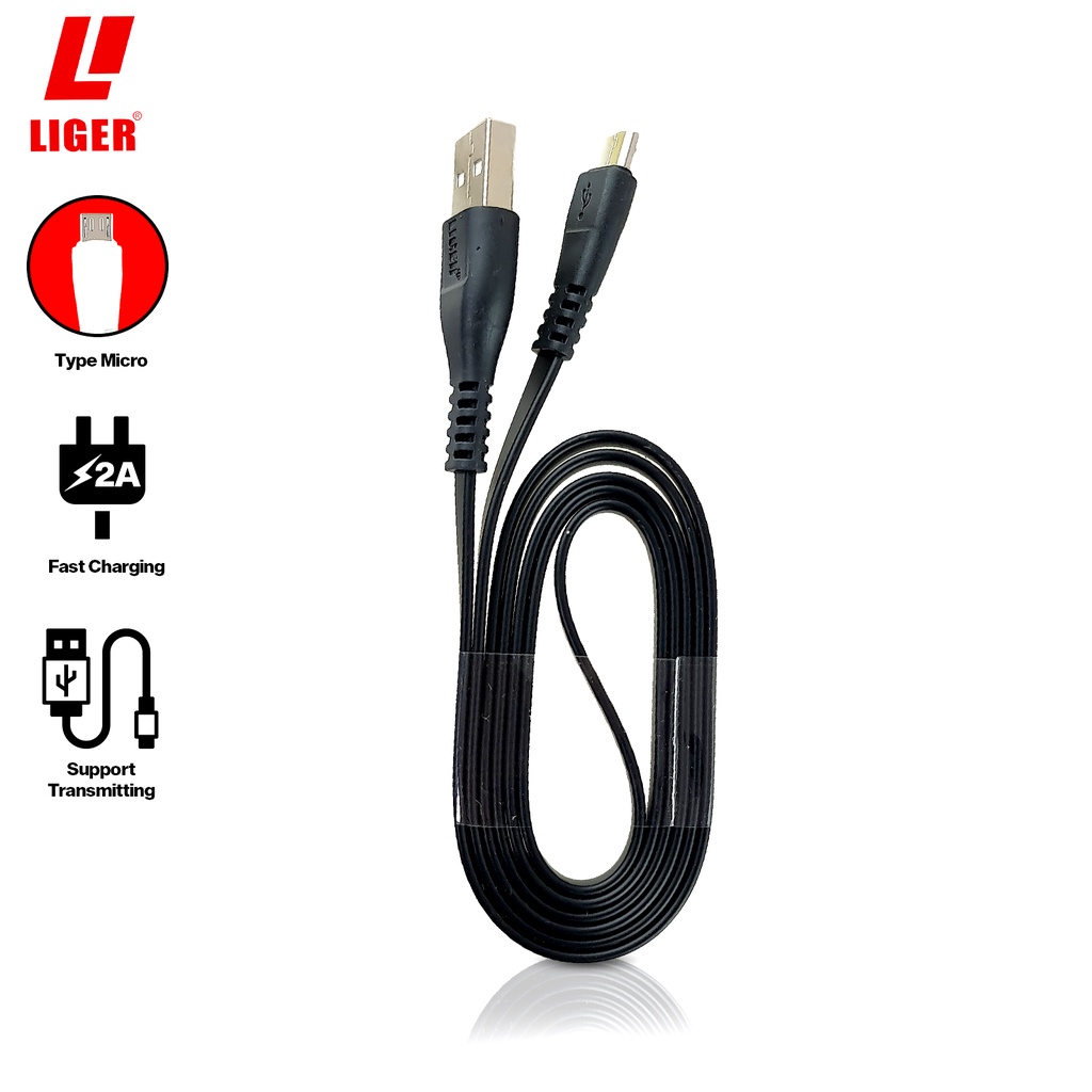 Jual LIGER Kabel Data Type Micro L-150 Fast Charging Cable Data KD L ...