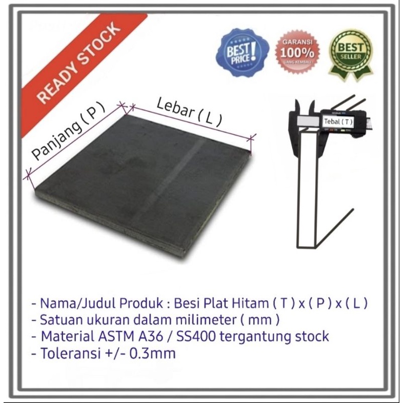 Jual Besi Plat 4mm x 400mm x 200mm | Shopee Indonesia