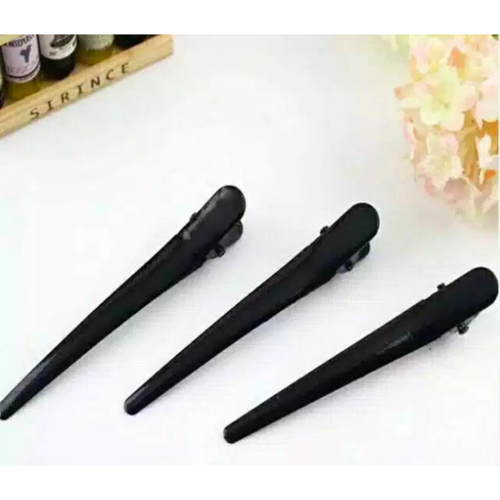 Jual Isi 12, 10 atau 4 pcs Jepitan Jepit Rambut seri Bebek Warna Hitam ...