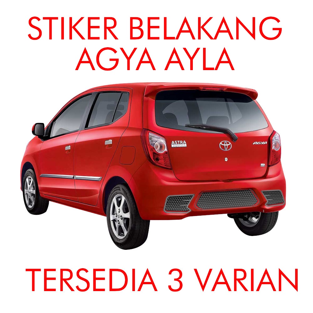 Jual Stiker AGYA AYLA Racing Mobil Sticker Bemper Belakang | Shopee ...