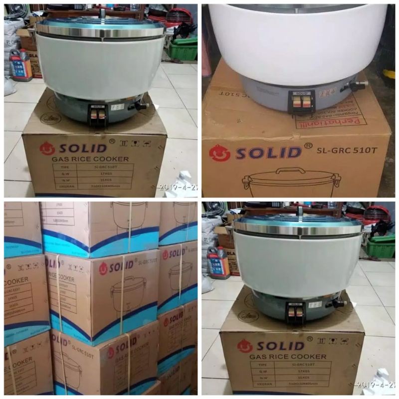 Jual Rice Cooker Gas merk solid Kapasitas 10 liter | Shopee Indonesia