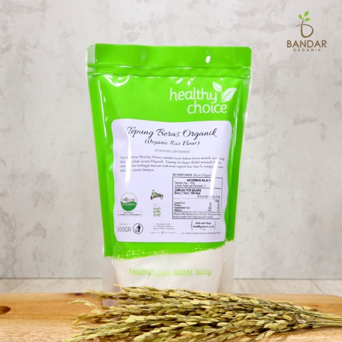 Jual ketan-beras-tepung- tepung beras organik 500gr / organic rice ...