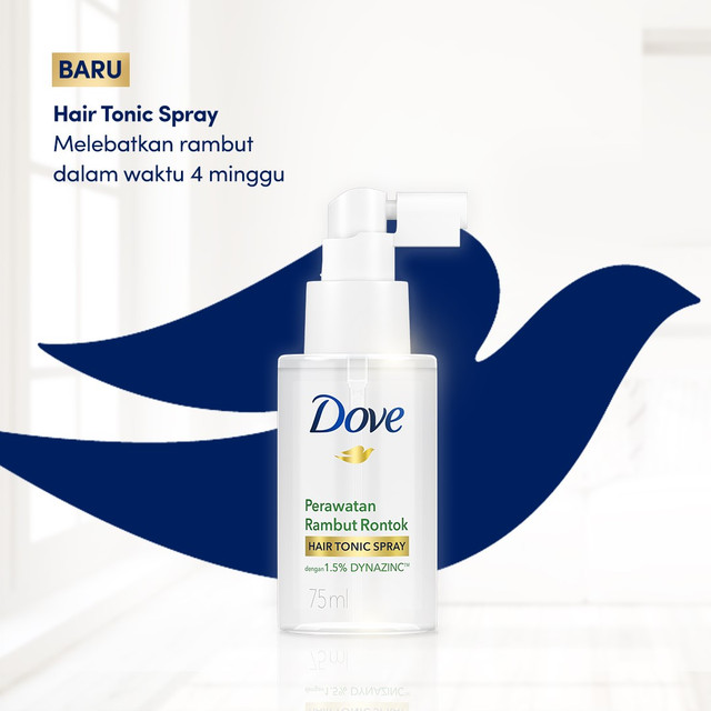 Jual Dove Hair Tonic Spray Perawatan Rambut Rontok - 75 ml | Shopee ...