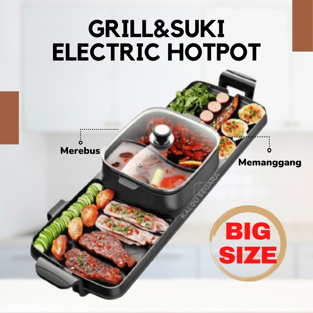Jual GRILL & HOT POT ELECTRIC (SET ALAT MASAK PANGGANGAN & REBUS ...