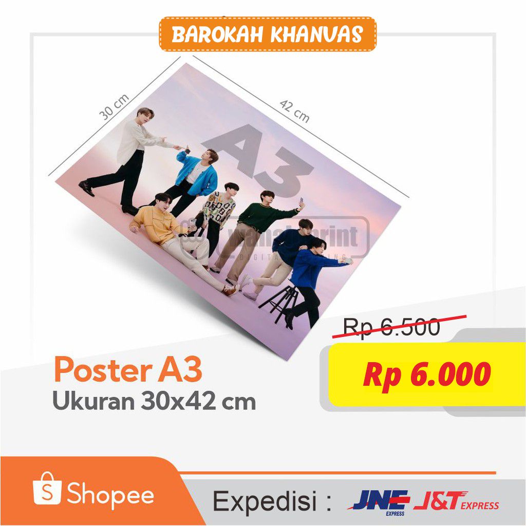 Jual Cetak Poster Bahan Art Carton-Ukuran A3 | Shopee Indonesia