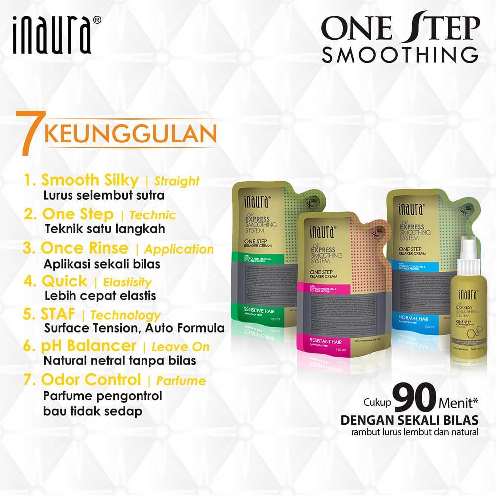 Jual INAURA One Step Express Smoothing System 130ML | Shopee Indonesia
