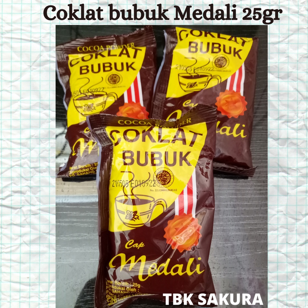 Jual (1 pc) Coklat bubuk Medali sachet 25gr | Shopee Indonesia
