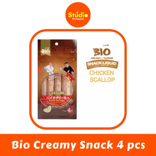 Jual Bio Creamy Treats Snack Kucing Bio Creamy Isi 4 PCS | Shopee Indonesia