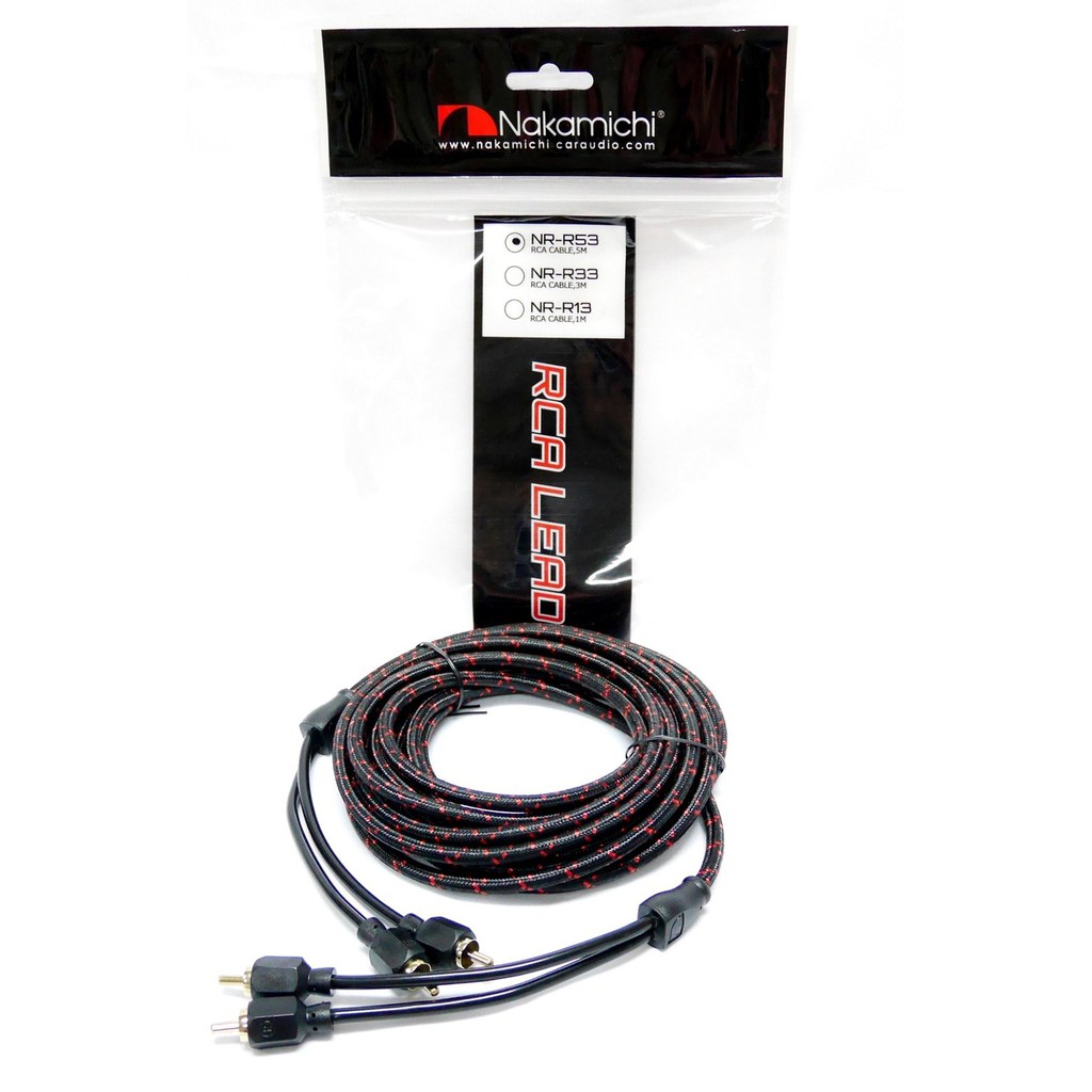 Jual Nakamichi RCA Cable - Kabel NR-R53 5m -meter - Black Red last stok ...