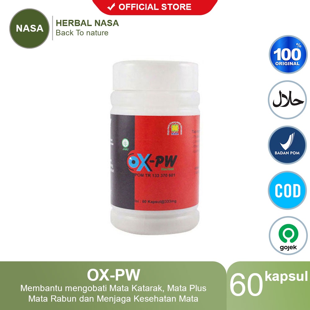 Jual OX PW NASA Obat Mata Herbal Ampuh Obati Mata Katarak, Mata Plus ...