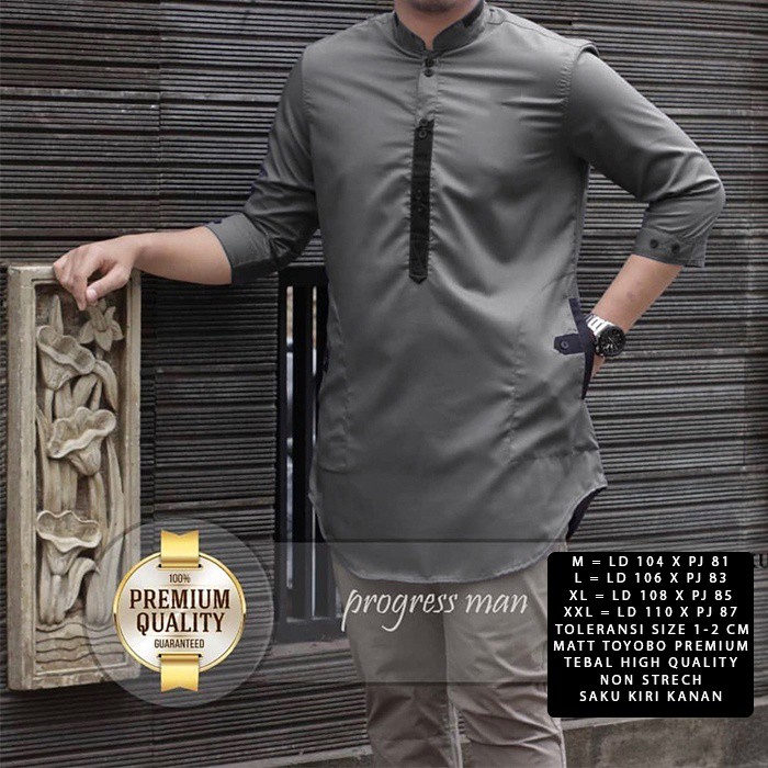 Jual HOPYLOVY - Baju Koko Premium Pria Jenko Size M - XXL Jumbo LD ...