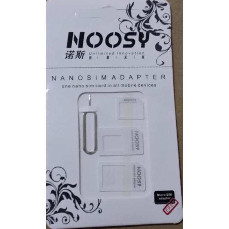 Jual Noosy Sim Adapter Micro Sim 4 In 1 Segera Dapatkan | Shopee Indonesia