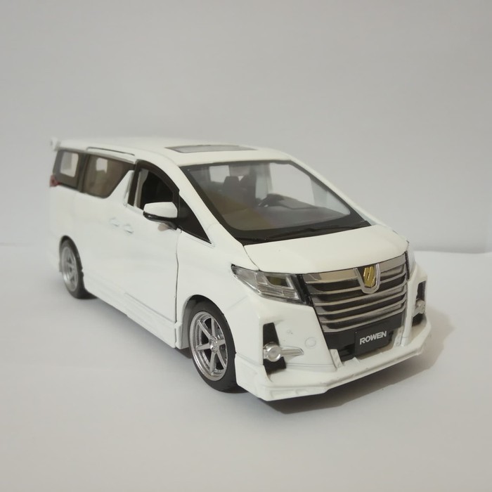 Jual Diecast Alphard rowen miniatur mobil toyota Alphard bisa buka ...