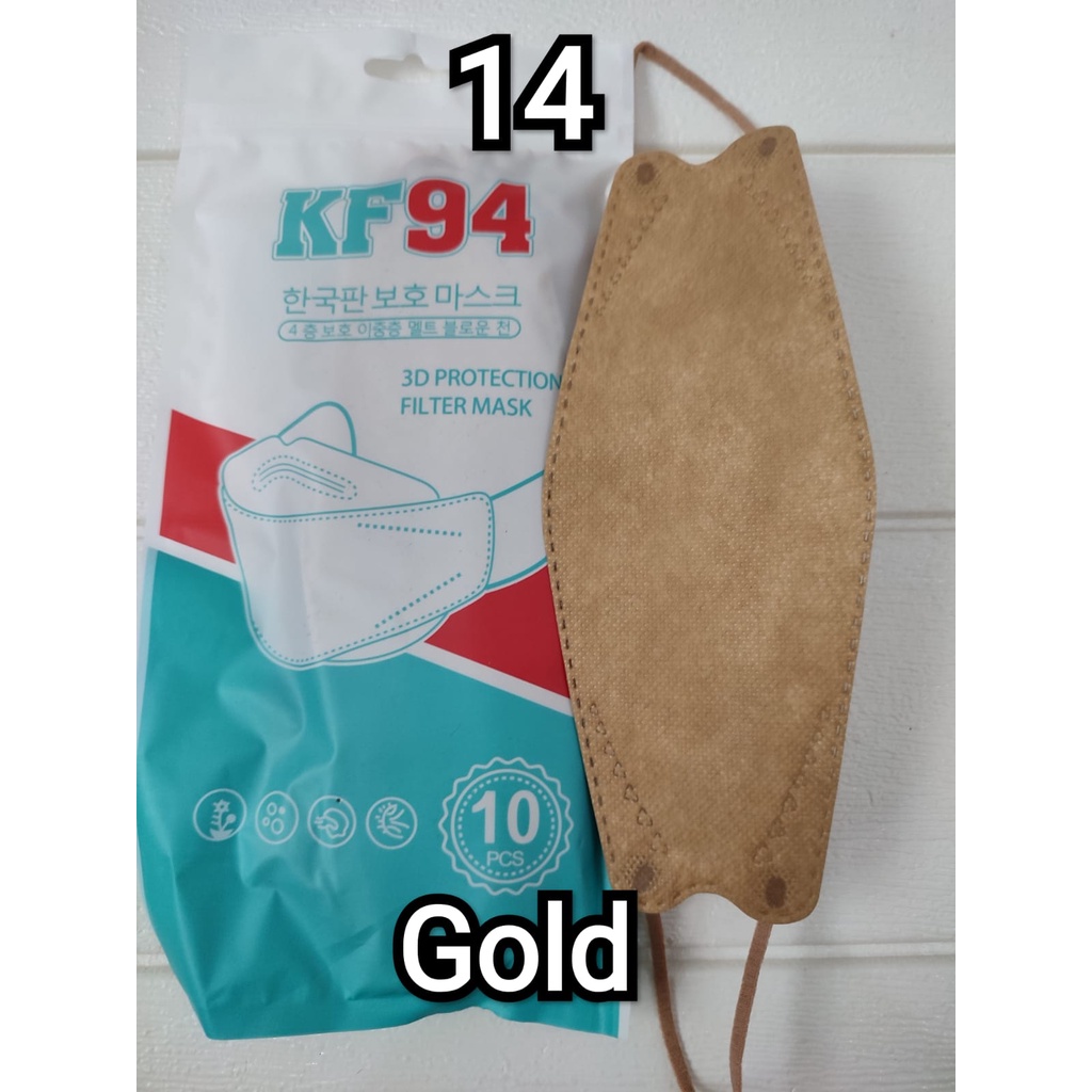 Jual MASKER KF94 / KF94 HITAM / MASKER KF94 KOREA 4 PLY WARNA PERPACK ISI 10 PCS SENADA | Shopee ...