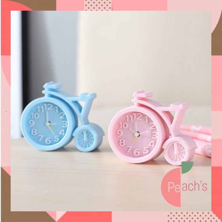 Jual PEACH - Jam Analog / Jam Lucu / Jam Unik / Jam Bentuk Sepeda / Jam ...