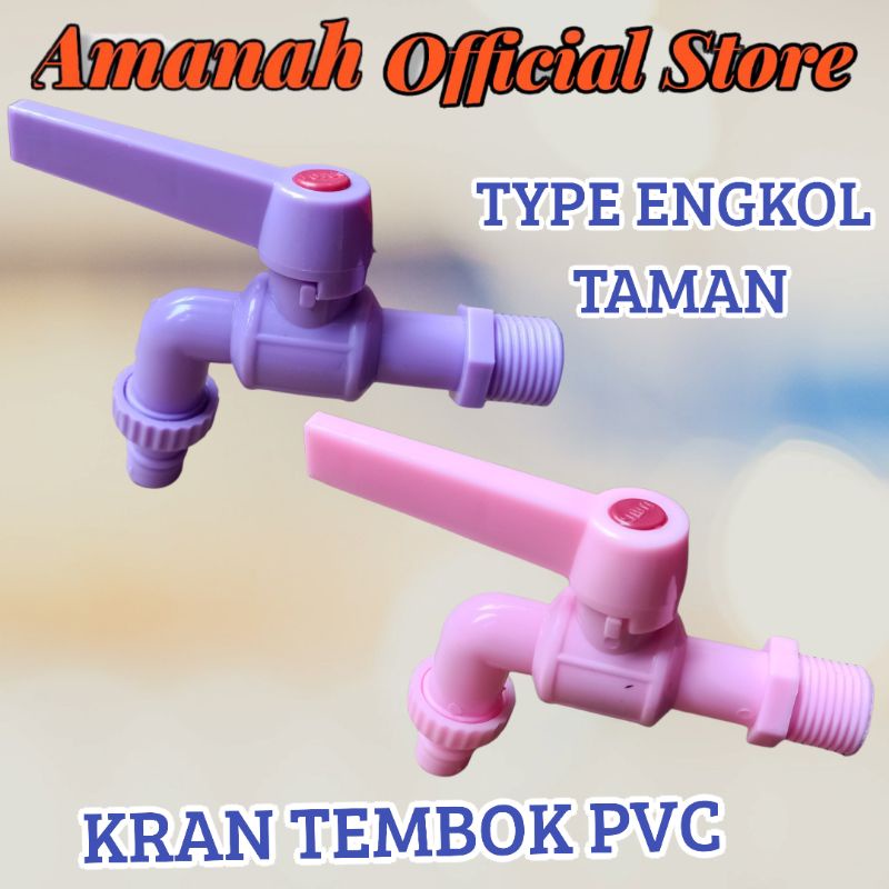 Jual KRAN TEMBOK TAMAN STABILO MODEL ANCOL PLASTIK PVC WARNA-WARNI ...