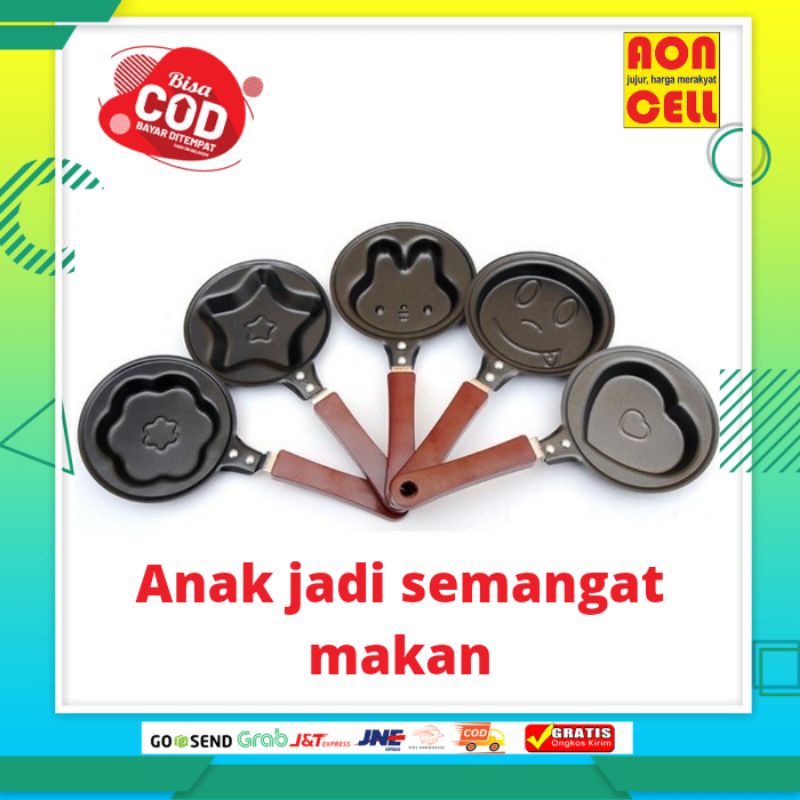 Jual Mini Frying Pan Teflon Telur Mini Karakter Lucu Anti Lengket ...