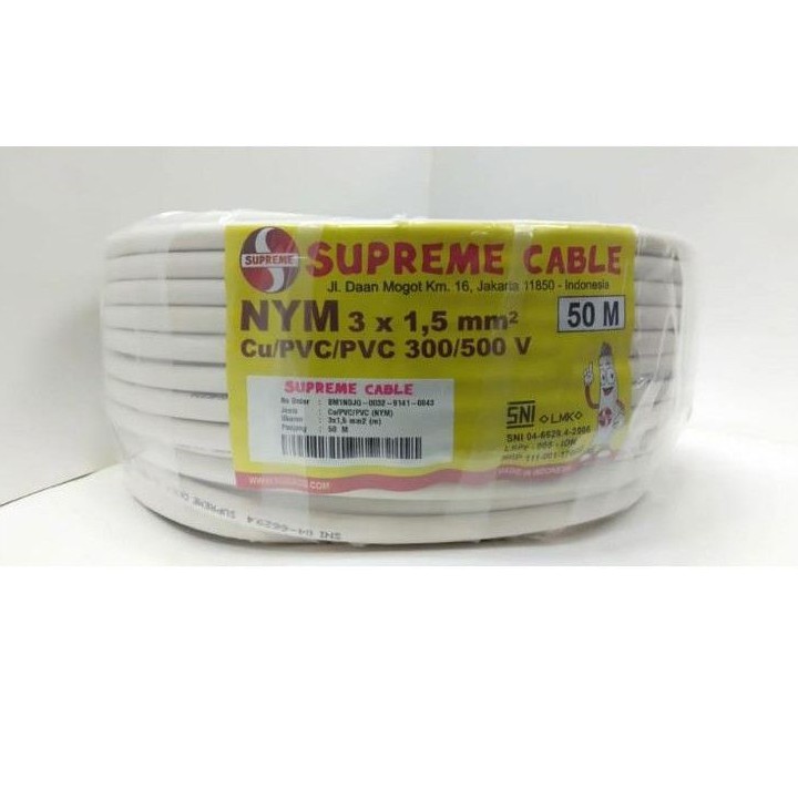 Jual Kabel Supreme NYM 3x1,5mm 50m | Shopee Indonesia
