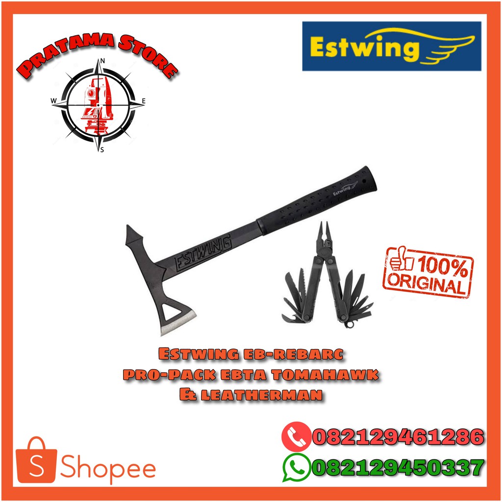 Jual Kapak Estwing EB-REBARC Pro-Pack Tomahawk Axe and Leatherman Combo ...