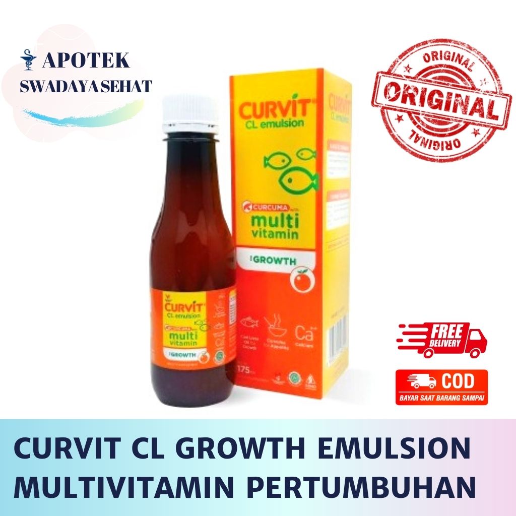 Jual CURVIT CL Emulsion Growth Syrup 175 ML - Sirup Suplemen Peningkat ...