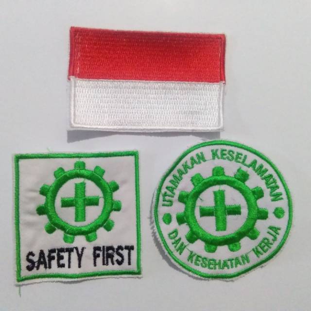 Jual HIGH QUALITY!! 1 SET LOGO K3 SAFETY FIRST DAN BENDERA MURAH!! | Shopee Indonesia