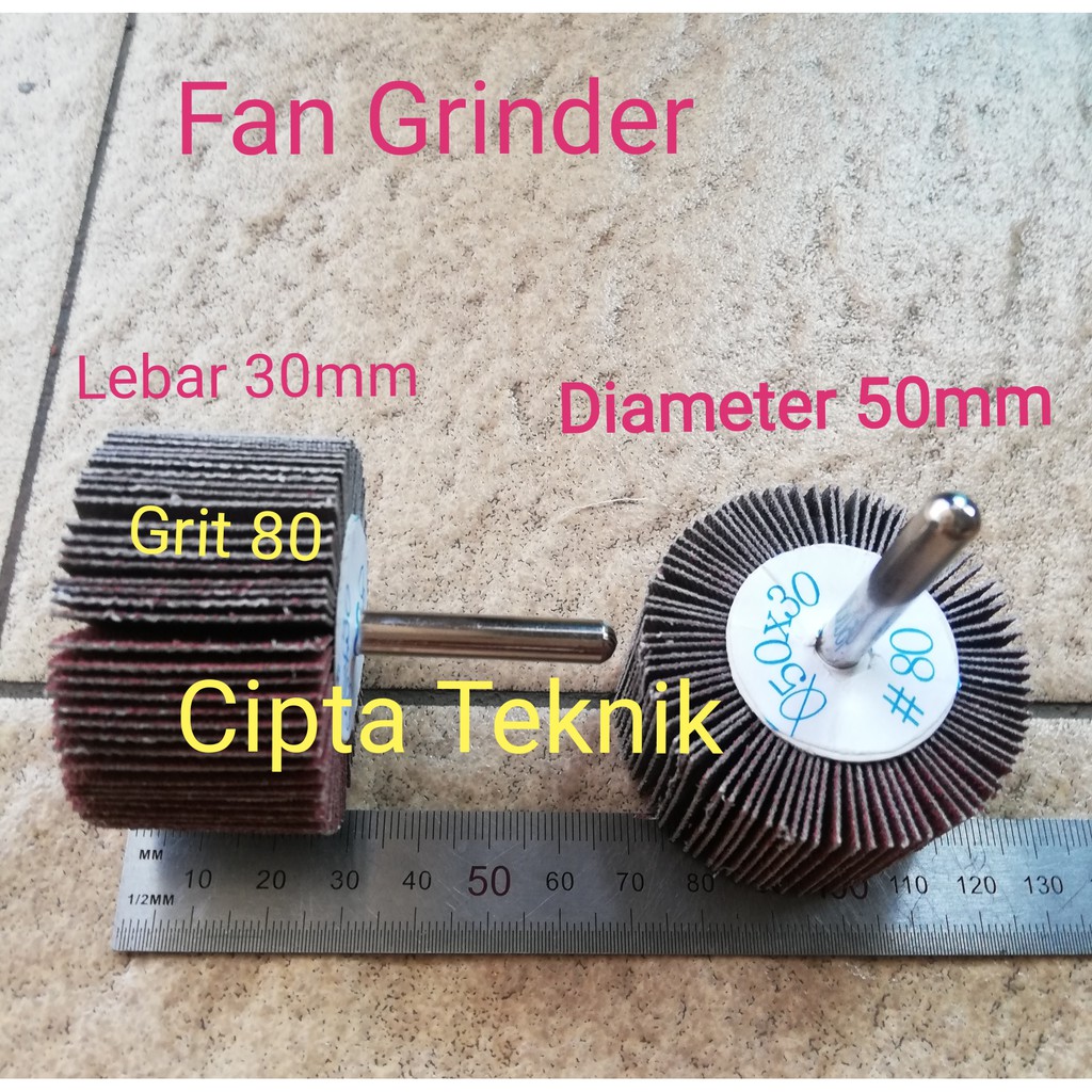 Jual Fan Grinder 50x30 grit 80 - Amplas kipas 50 x 30 grit80 amplas ...