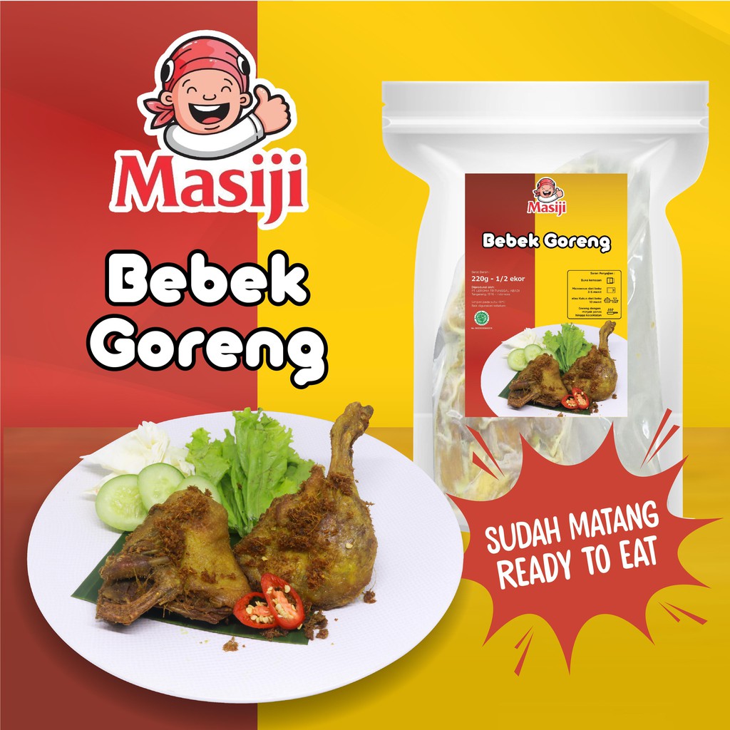 Jual Bebek Muda Goreng Bumbu Lengkuas Masiji (Matang & Frozen - 1/2 ...