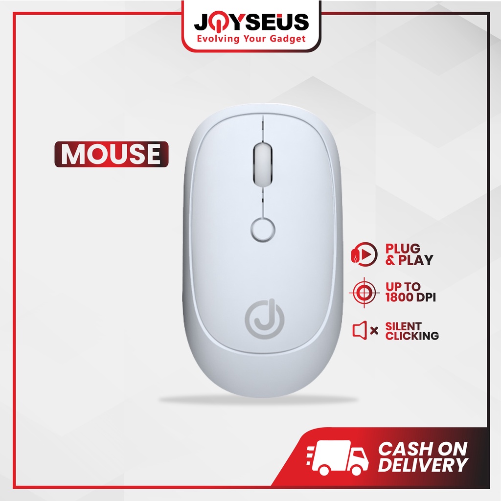 Jual JOYSEUS Wireless Mouse 1200/1600/1800DPI USB Computer 2.4GHz Mouse ...