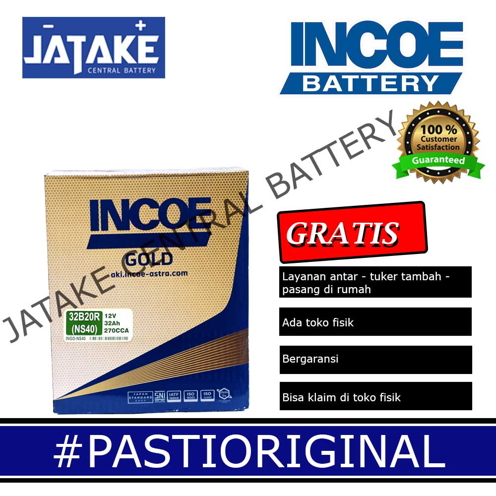 Jual Aki basah NS40 Incoe Gold mobil Toyota Avanza Rush Suzuki APV ...