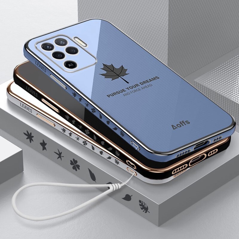 Jual Promo Case Oppo reno 11F 5G Reno 5F Softcase Silikon Elektro Plating Mewah Dengan Tali ...