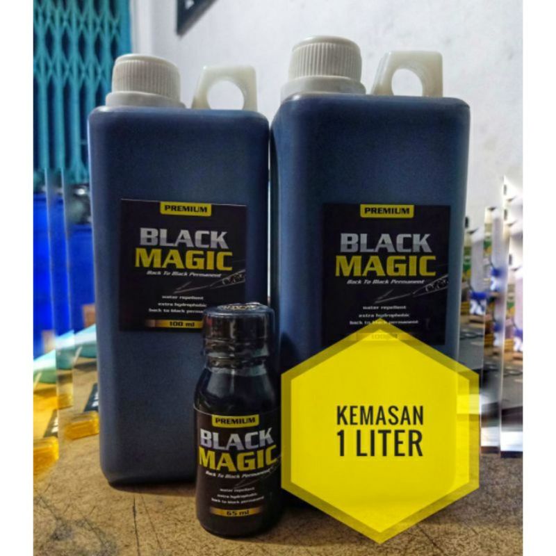 Jual Black Magic Premium 1L Penghitam Motor Trim Restorer Dashboard ...