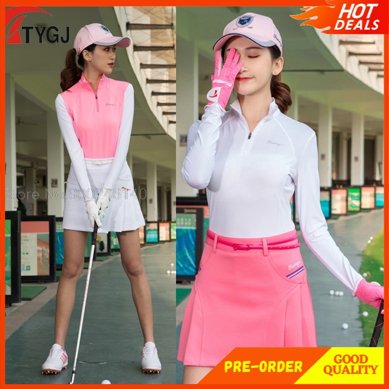 Jual PREORDER Golf Wanita Kemeja Musim Panas Matahari Perlindungan ...