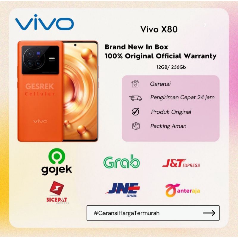 Jual VIVO X80 12/256 5G - GARANSI RESMI | Shopee Indonesia