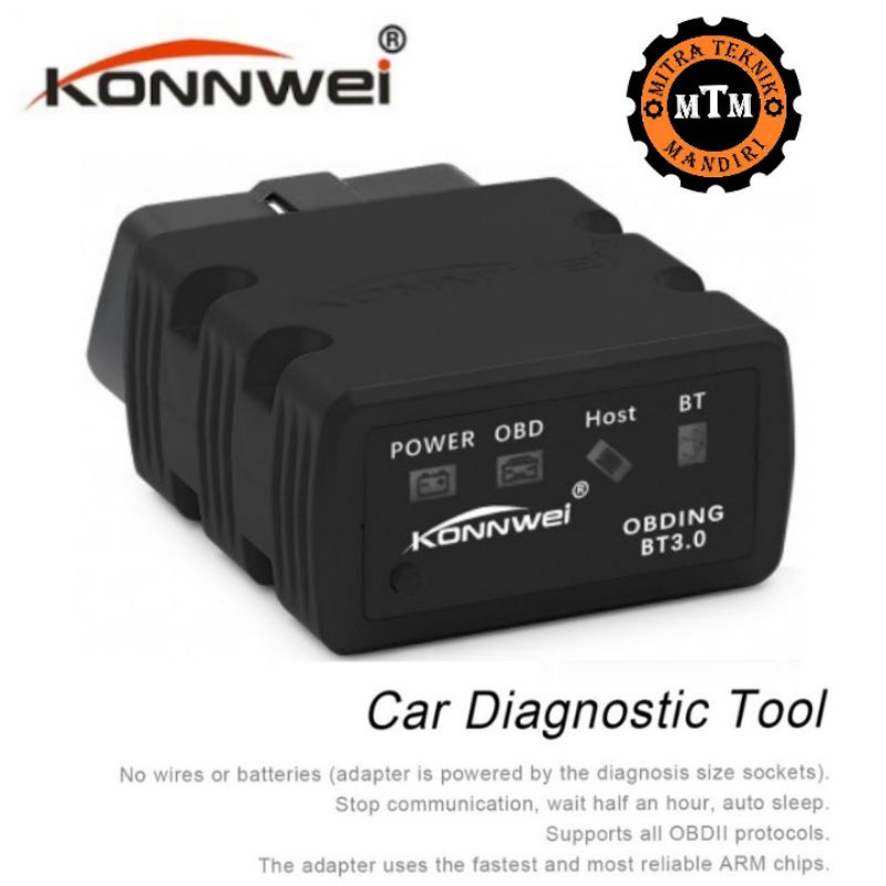 Jual ALAT BENGKEL OBD2 SCANNER ANDROID BLUETOOTH V1.5 ELM327 KONNWEI ...
