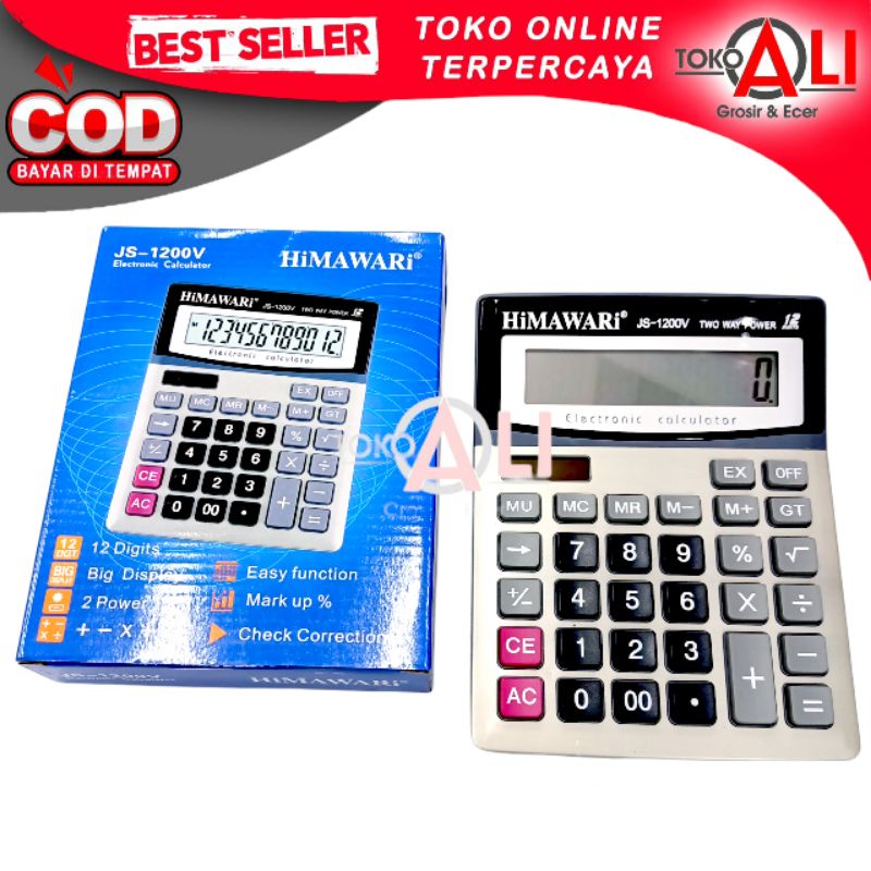 Jual Kalkulator besar HIMAWARI JS-1200v Calculator | Shopee Indonesia
