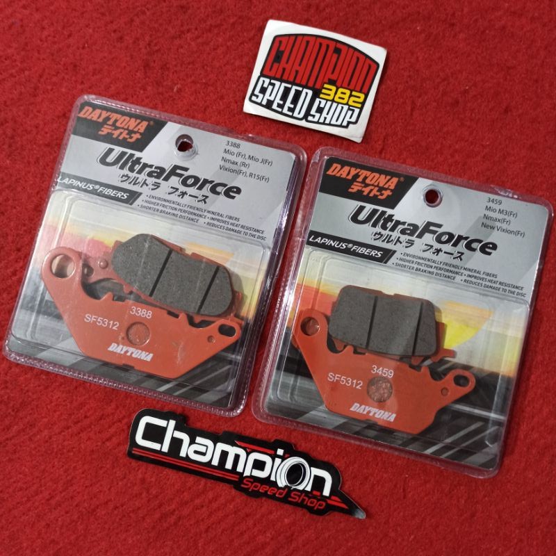 Jual Paket Discpad Disc Pad Kampas Rem Depan Belakang DAYTONA Lapinus ...