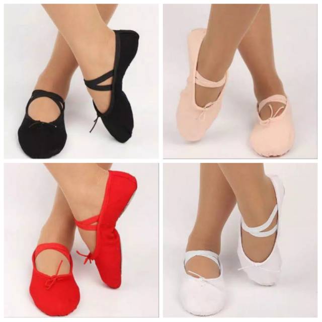 Jual Sepatu Ballet Balet Pointe Gymnastic Senam Menari Belly Dancer ...