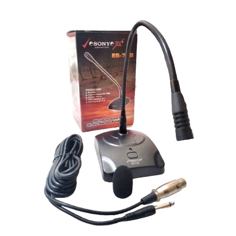 Jual MIC MICROPHONE DUDUK MEJA PODIUM SONY ES 71 B ES 71B ORI MIC MEJA ...